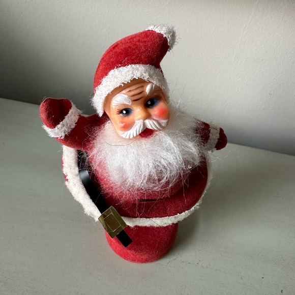 Holiday | Vintage Flocked Dancing Santa Claus | Poshmark